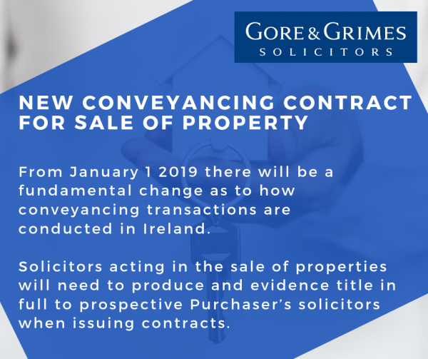 New Conveyancing Contract for Sale of Property – Gore and Grimes Solicitors